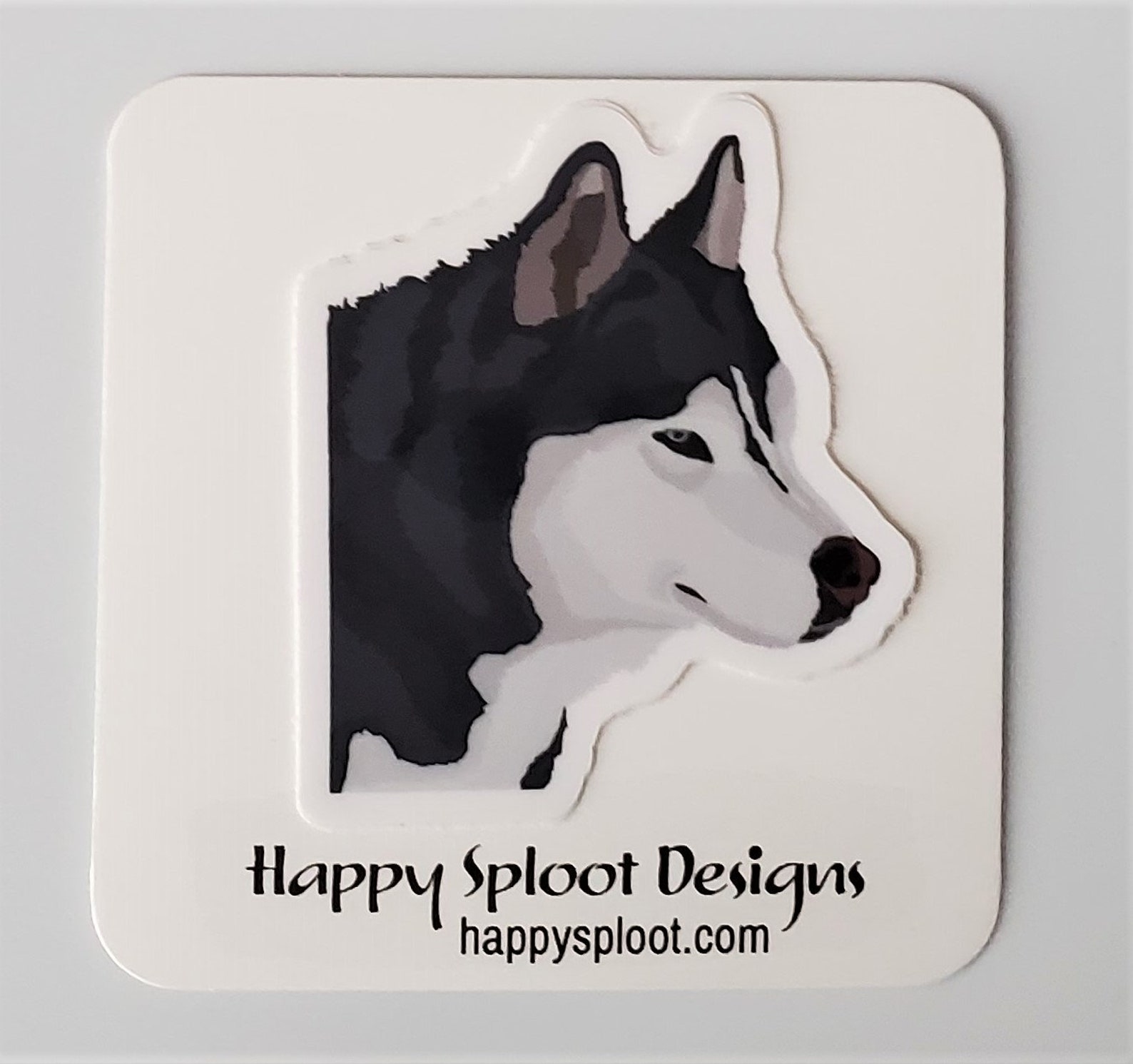 Siberian Husky Birthday Card Single Card Siberian Husky Dog - Etsy