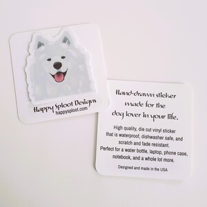 Princess Samoyed Dog Blank Greeting Card for Birthday, Thank You, Party ...