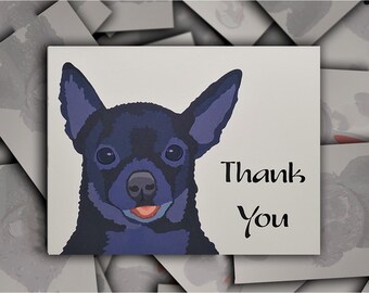 Siberian Husky Thank You Card Single Card Siberian Husky Dog - Etsy