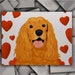 Cocker Spaniel Love Valentine Anniversary Card, Golden Cocker Spaniel ...