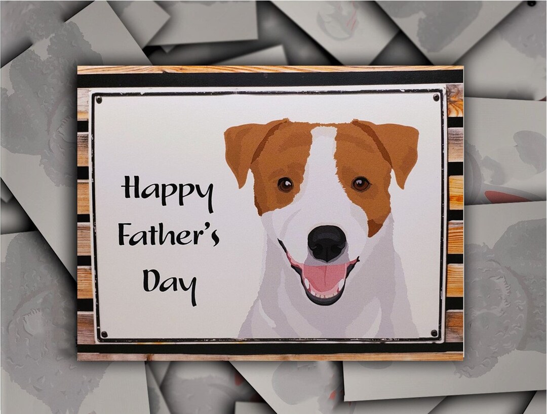 Jack Russell Terrier Father's Day Card, Jack Russell Dad Dog Gift Card ...