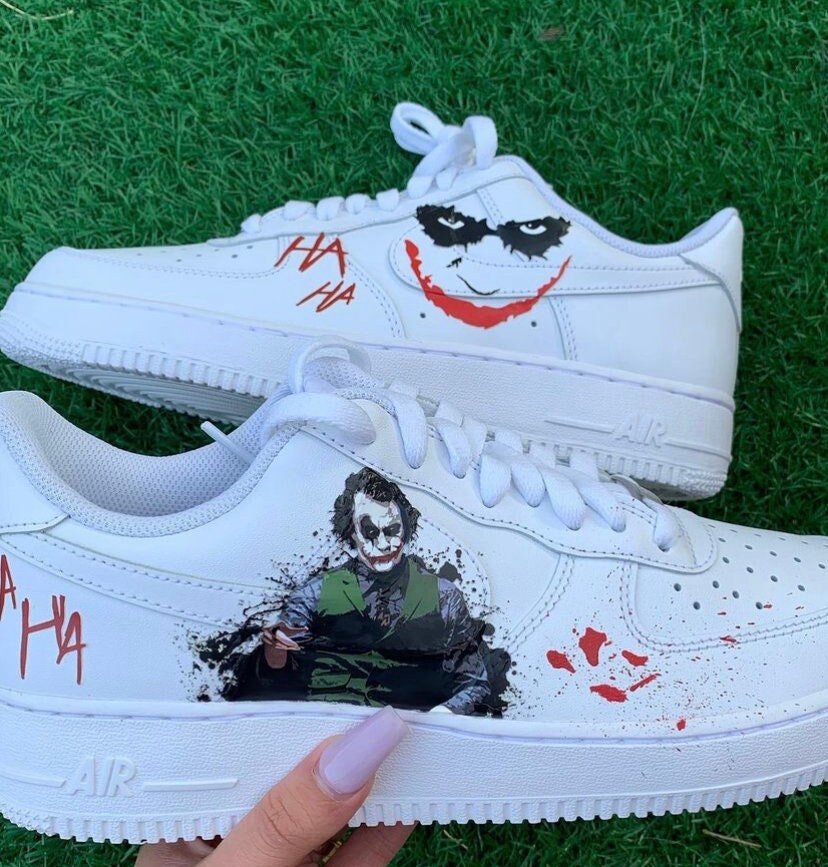 Custom Joker Air Force 1 - Etsy Custom Joker Air Force 1 - Etsy