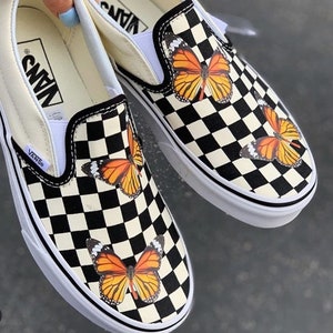 Butterfly Vans Slip On - Etsy