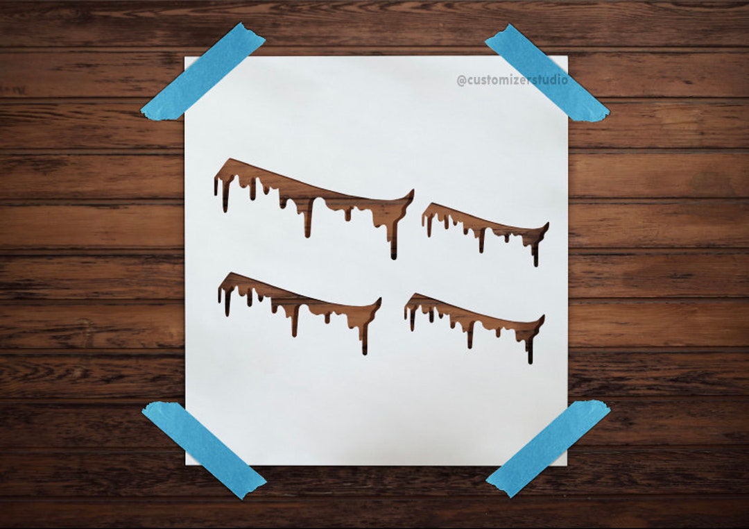 Drip Stencil - Etsy