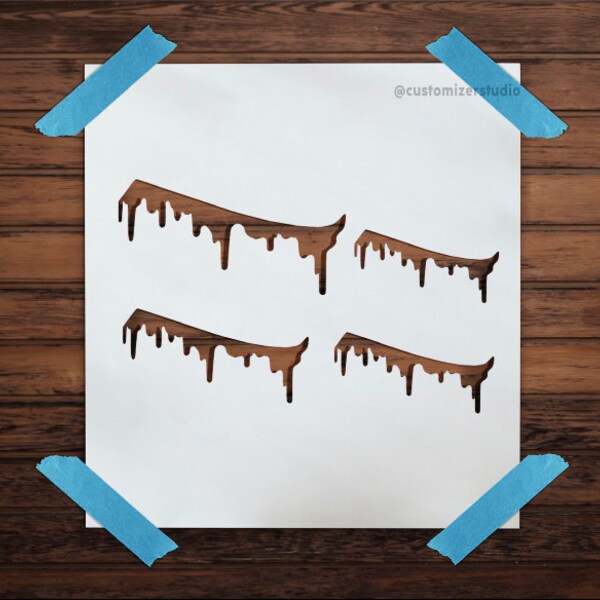 Nike Drip Stencil Svg - Etsy