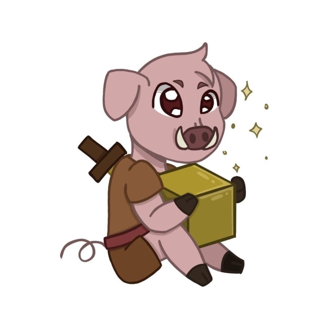 Minecraft Piglin Holding Gold Block - Etsy