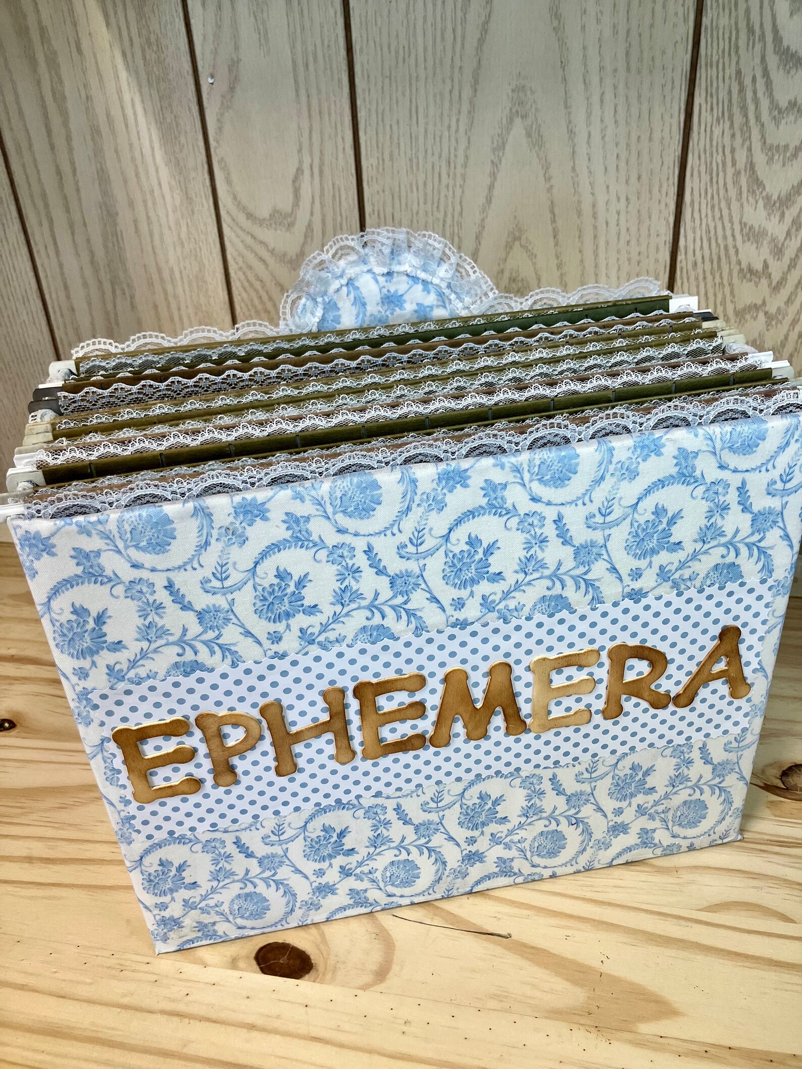 Ephemera File Box - Ephemera Storage Box - Vintage Ephemera Storage ...
