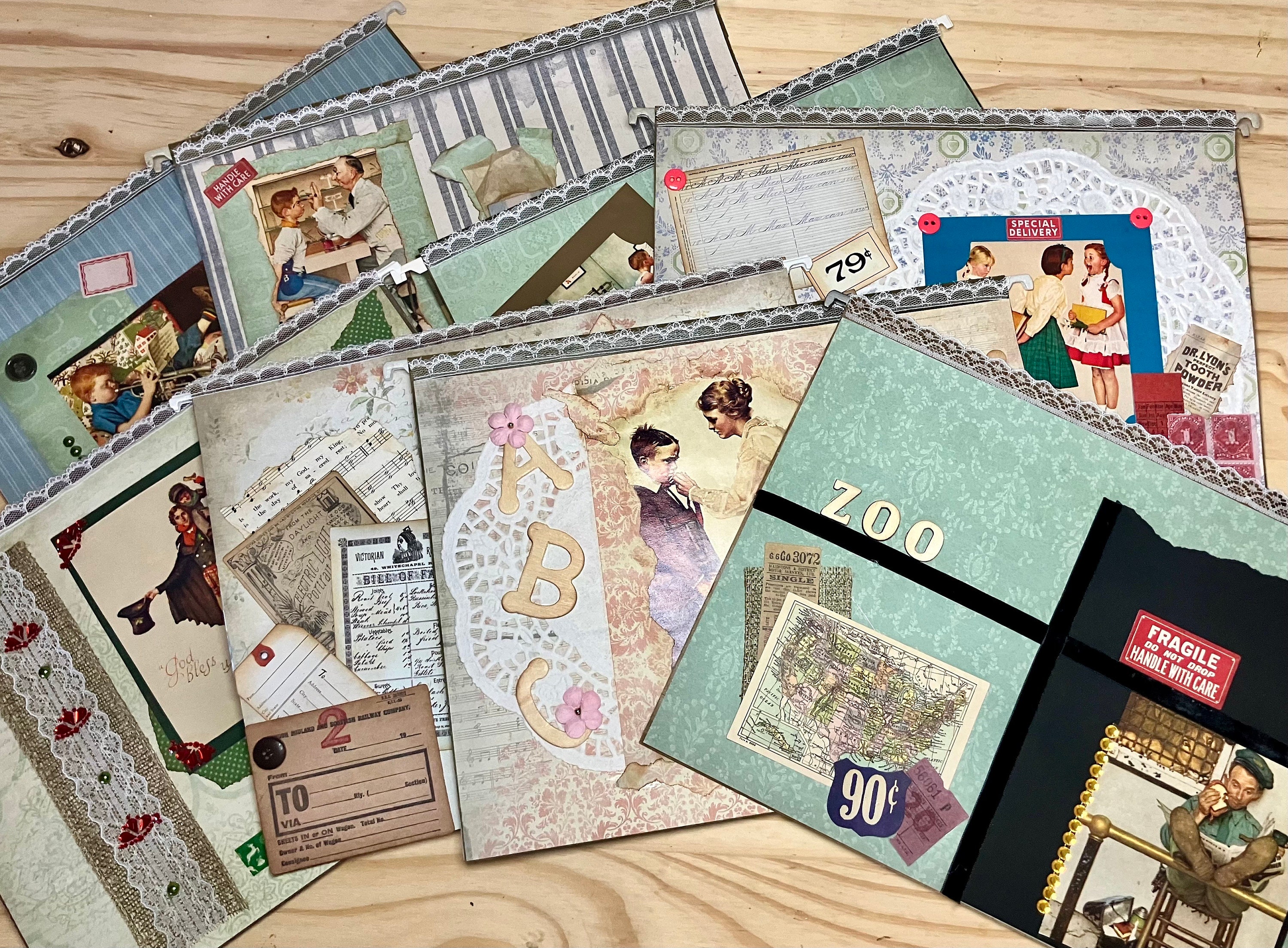 Ephemera File Box - Ephemera Storage Box - Vintage Ephemera Storage ...