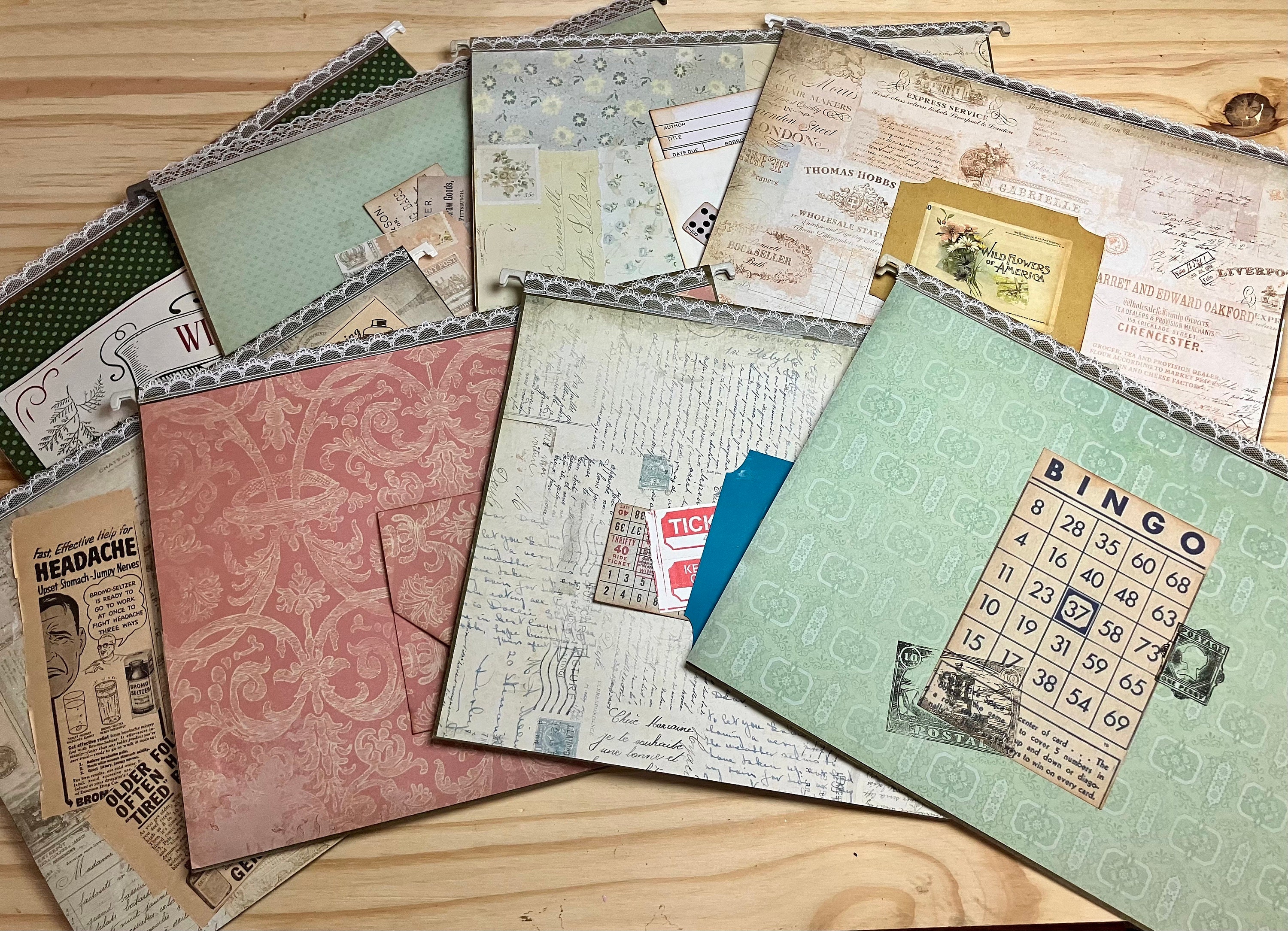 Ephemera File Box - Ephemera Storage Box - Vintage Ephemera Storage ...