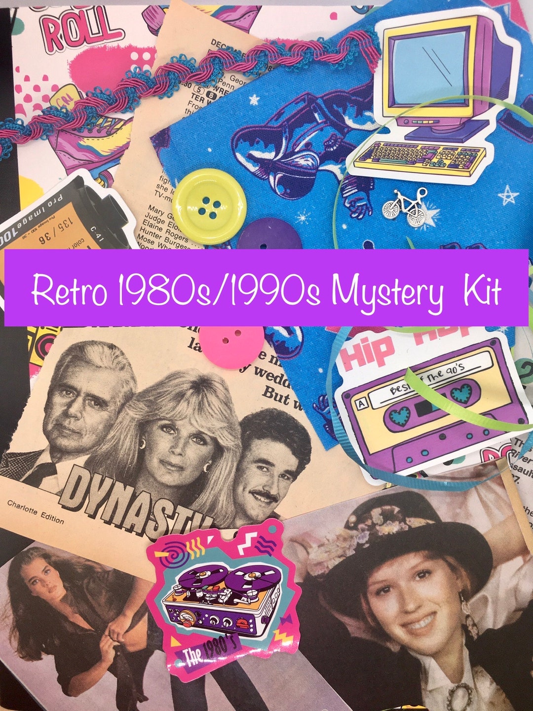 Retro 80s/90s Junk Journal Kit 1980s Junk Journal Kit 1990s Junk ...