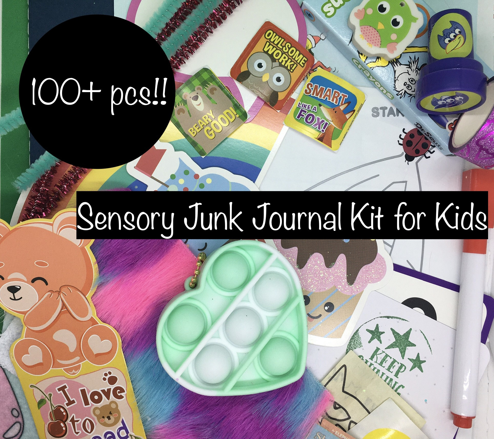 Sensory Junk Journal Kit for Kids - Sensory Junk Journal - Sensory ...