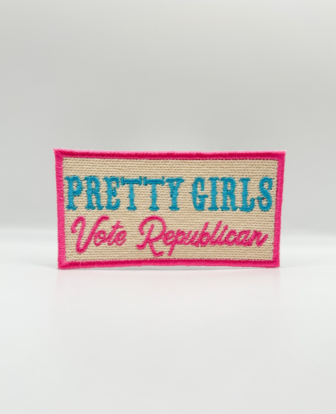 Pink Pretty Girls Vote Republican Iron-on Patch | MAGA Trump Vance 2024 ...