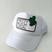 Pretty Much Local Cactus White Trucker Hat | Arizona Hat | Large Patch ...
