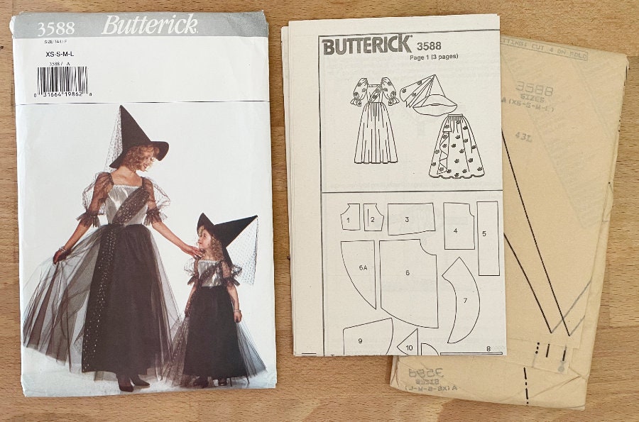 Mother & Child Witches Matching Costume for Halloween, Dress Up - Etsy