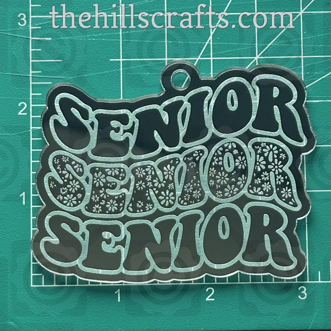 Senior Stacked With Flowers - Homecoming Trinkets - Mirror Acrylic ...