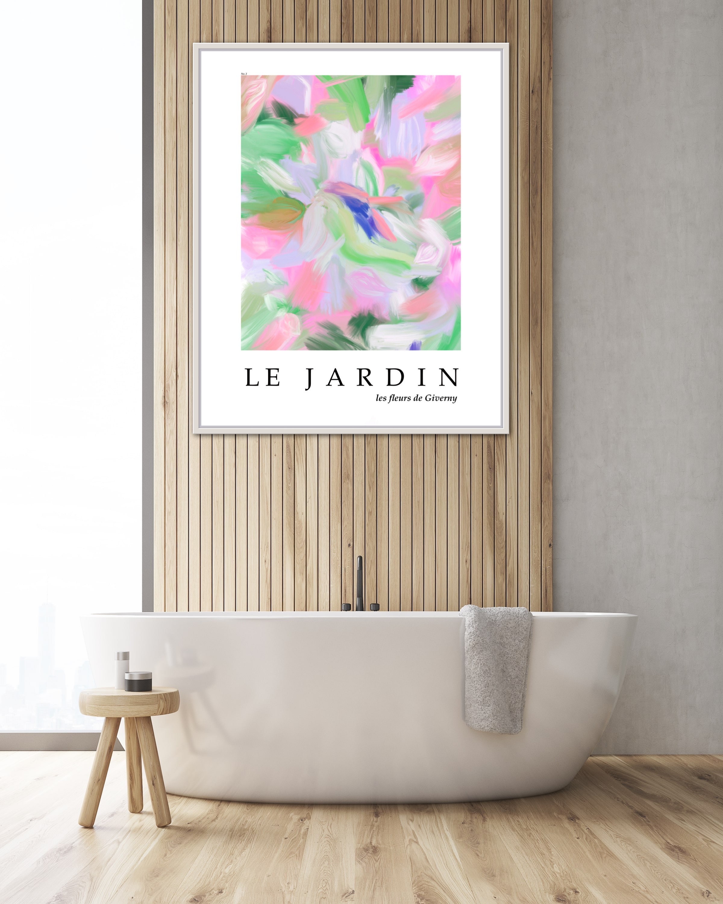 Le Jardin V2, Le Jardin Print, French Poster, Abstract Print, Botanical ...