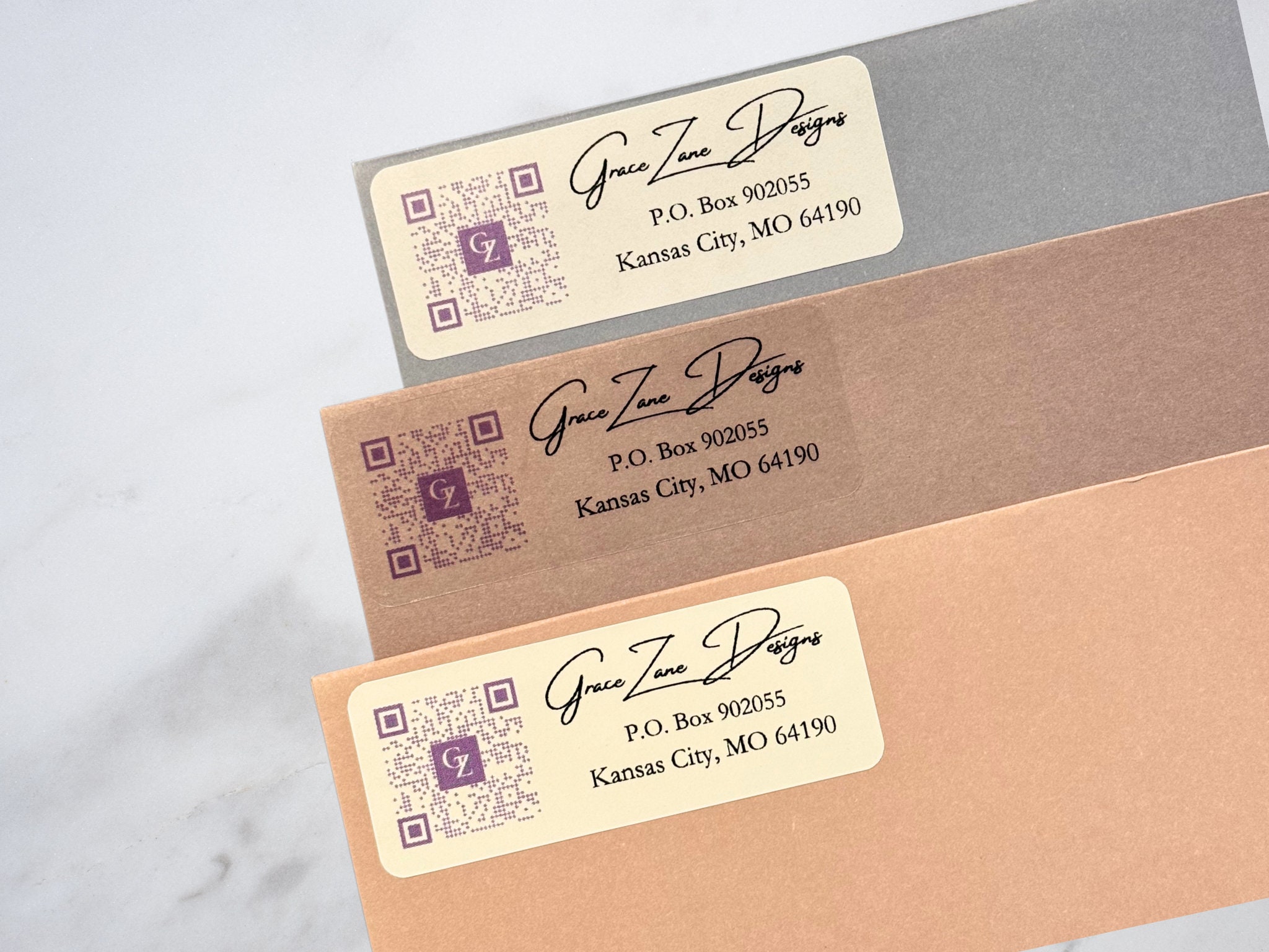 Custom Business Labels, Business Address Labels, Personalized Logo ...