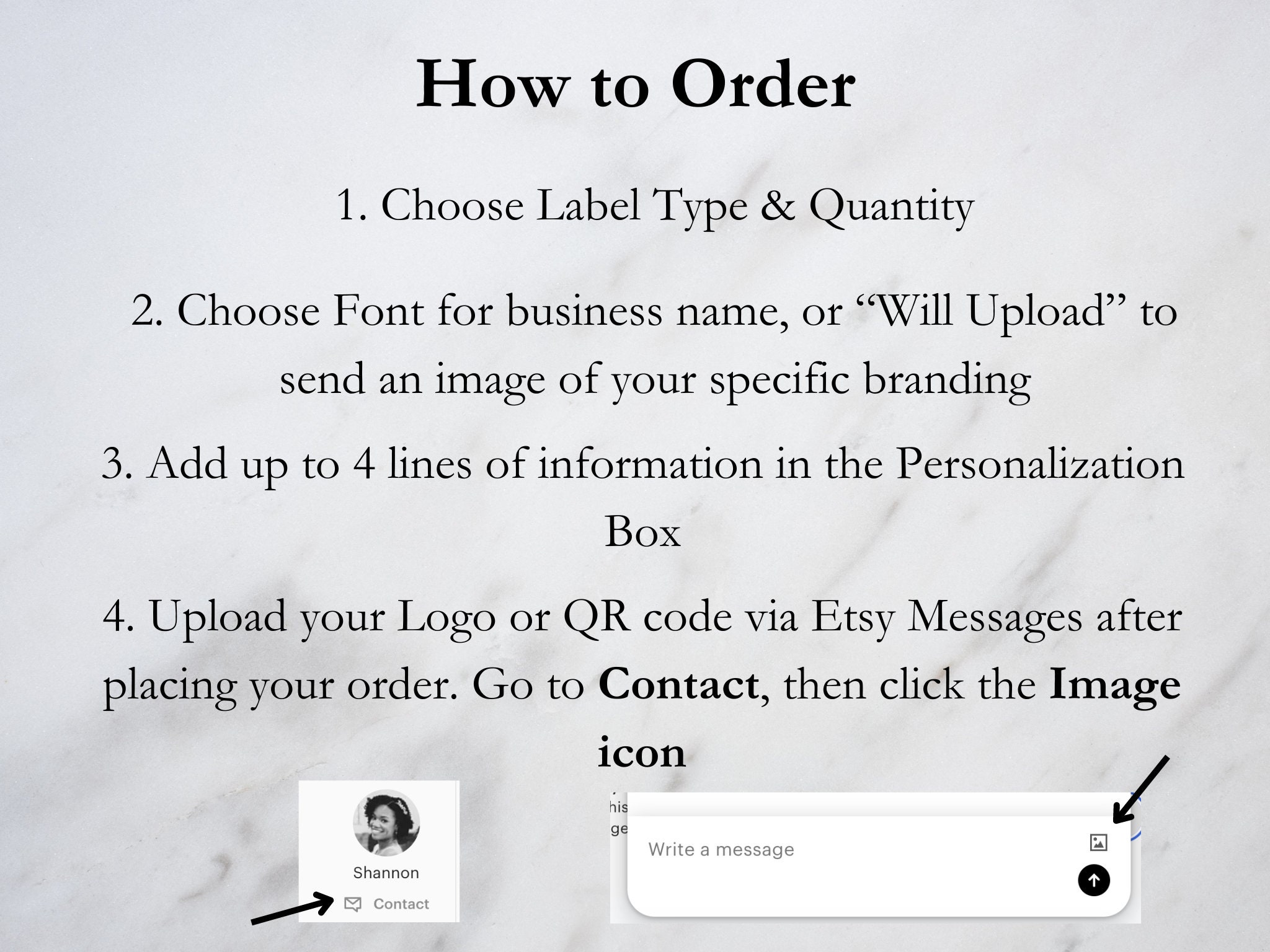 Custom Business Labels, Business Address Labels, Personalized Logo ...