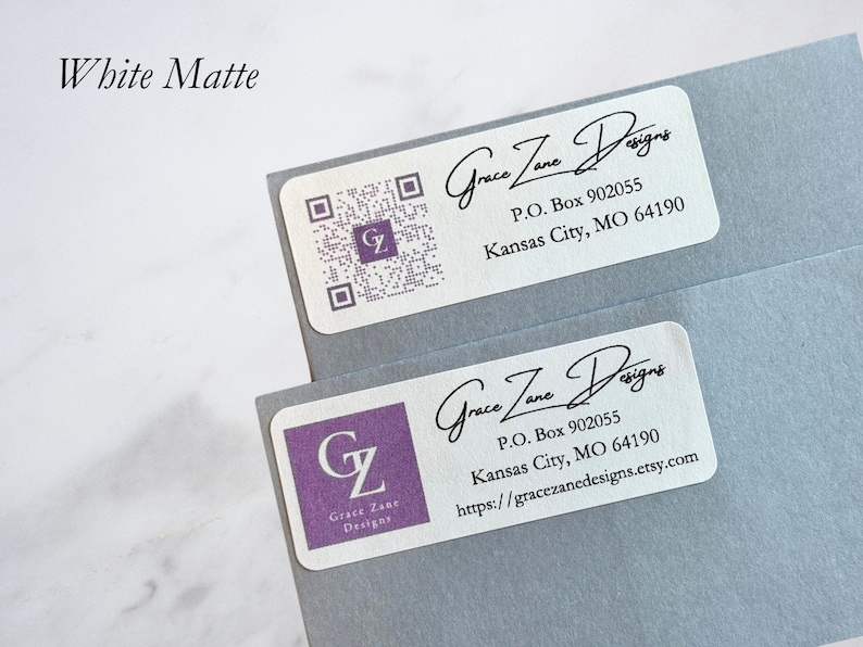 Custom Business Labels, Business Address Labels, Personalized Logo ...