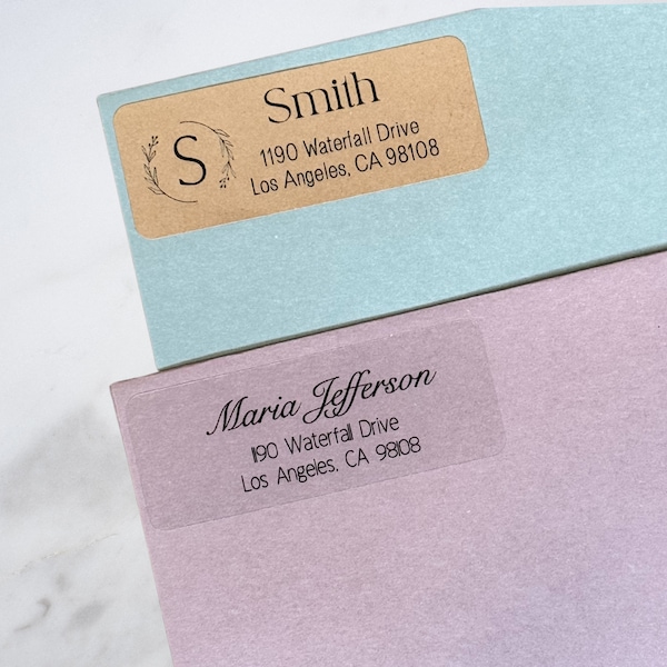 Personalized Address Labels - Etsy