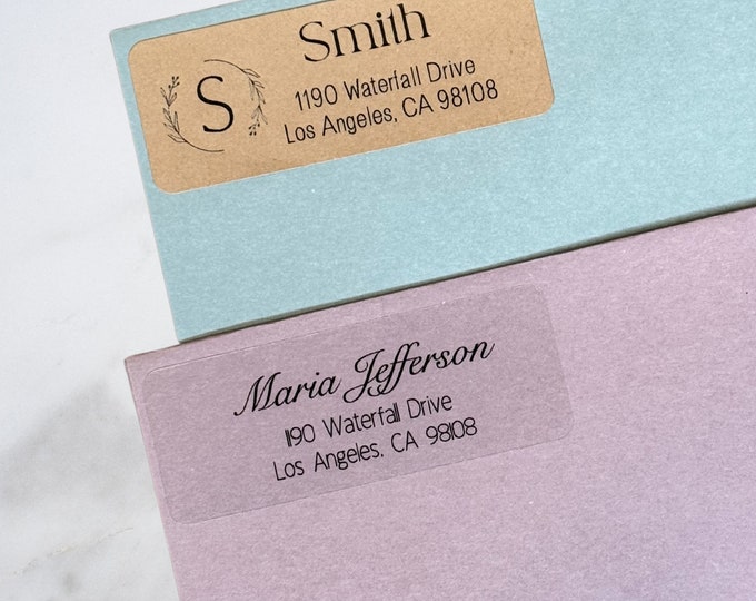 Return Address Labels, Clear Address Labels, Address Labels, Wedding ...