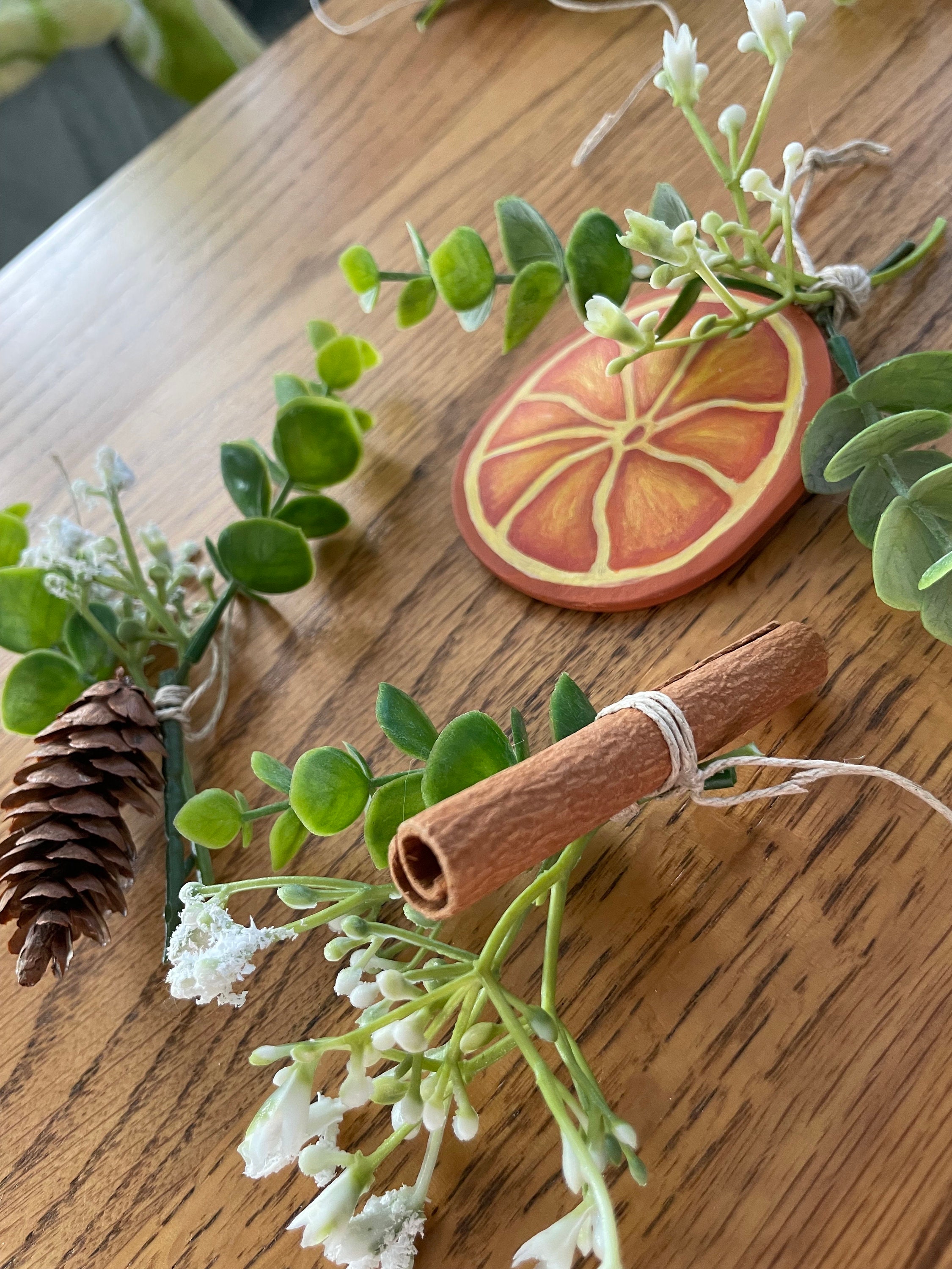 Hand Painted Orange Slice Ornaments (6) - Etsy