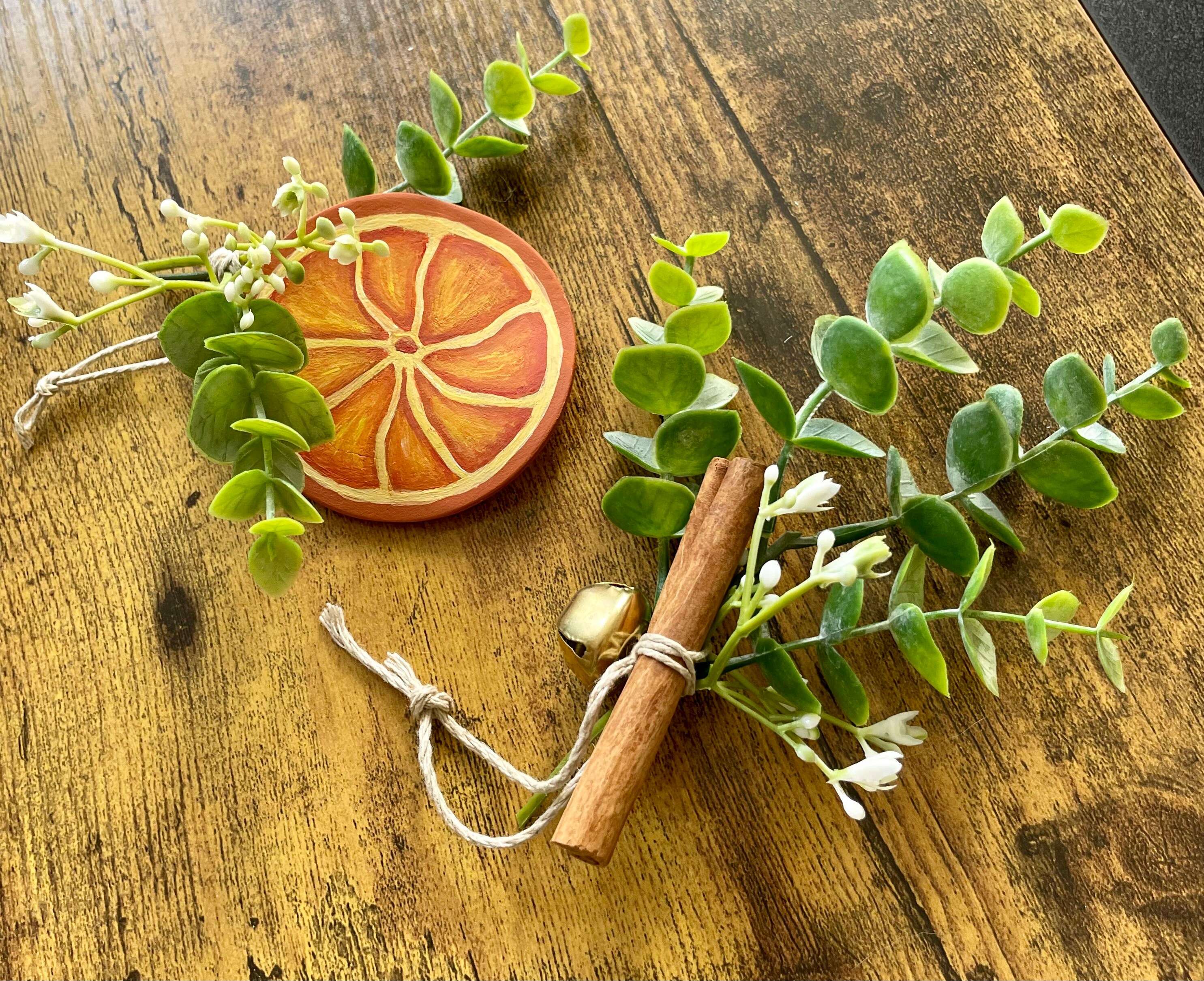 Hand Painted Orange Slice Ornaments (6) - Etsy