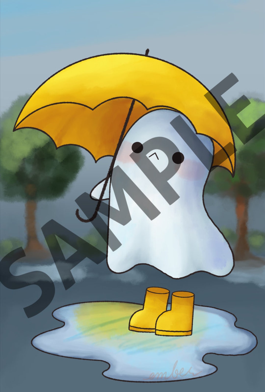 Ghost Friend Art Prints - Etsy