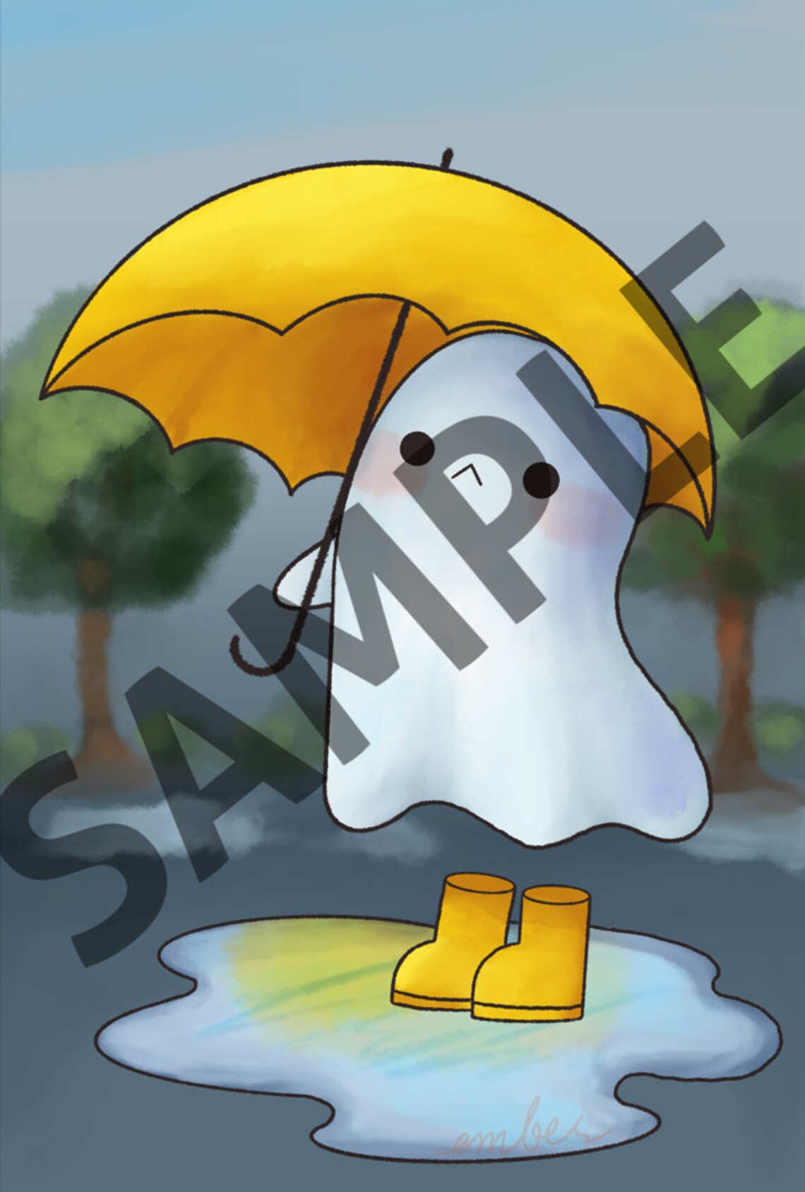 Ghost Friend Art Prints - Etsy