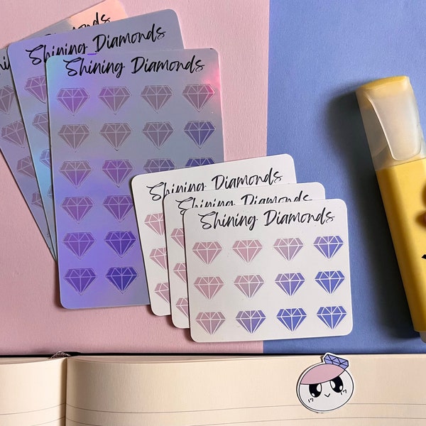 Diamond Stickers - Etsy
