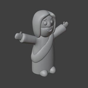 Little Jesus STL, 3D Printing Jesus, STL for 3D Printing, Christian ...