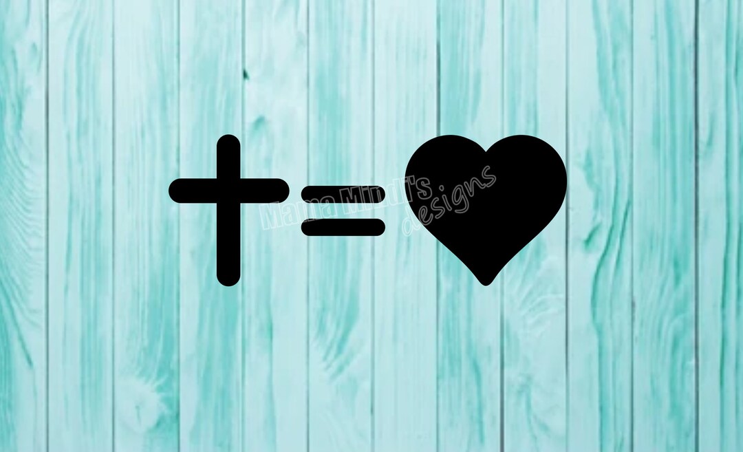Cross Equals Love SVG & PNG - Etsy