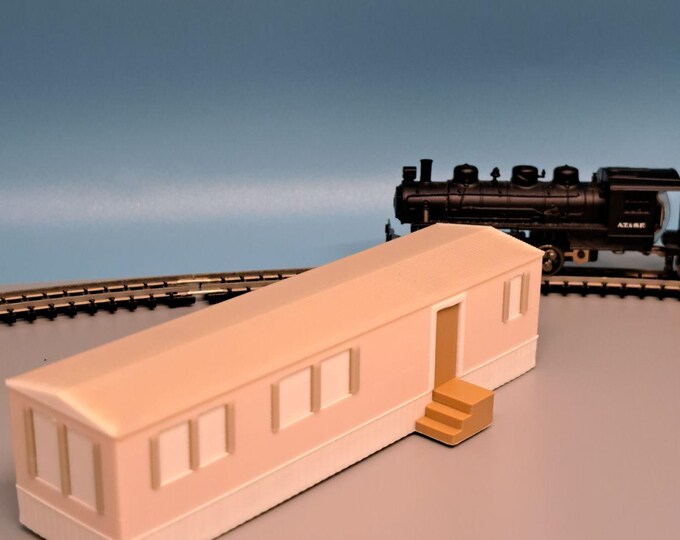N Scale Single Wide Trailer, 3D Printed Model Railroad Trailer, Model ...