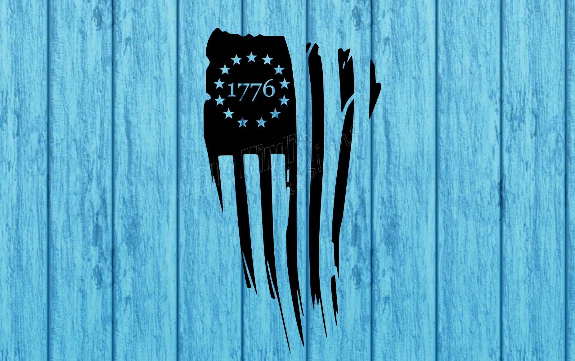 1776 Distressed American Flag SVG & Pngs - Etsy