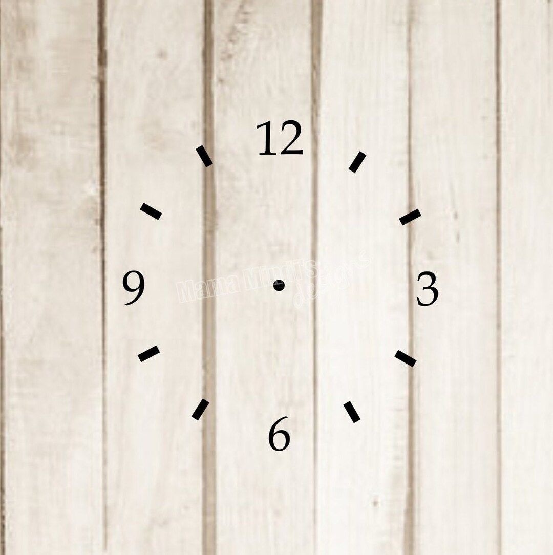 Clock Face SVG & PNG - Etsy