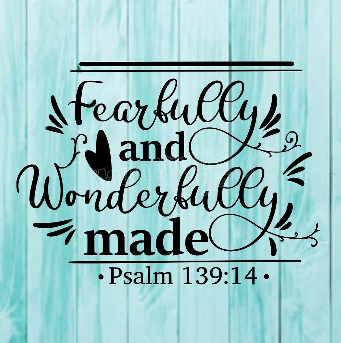Fearfully and Wonderfully Made SVG & PNG - Etsy