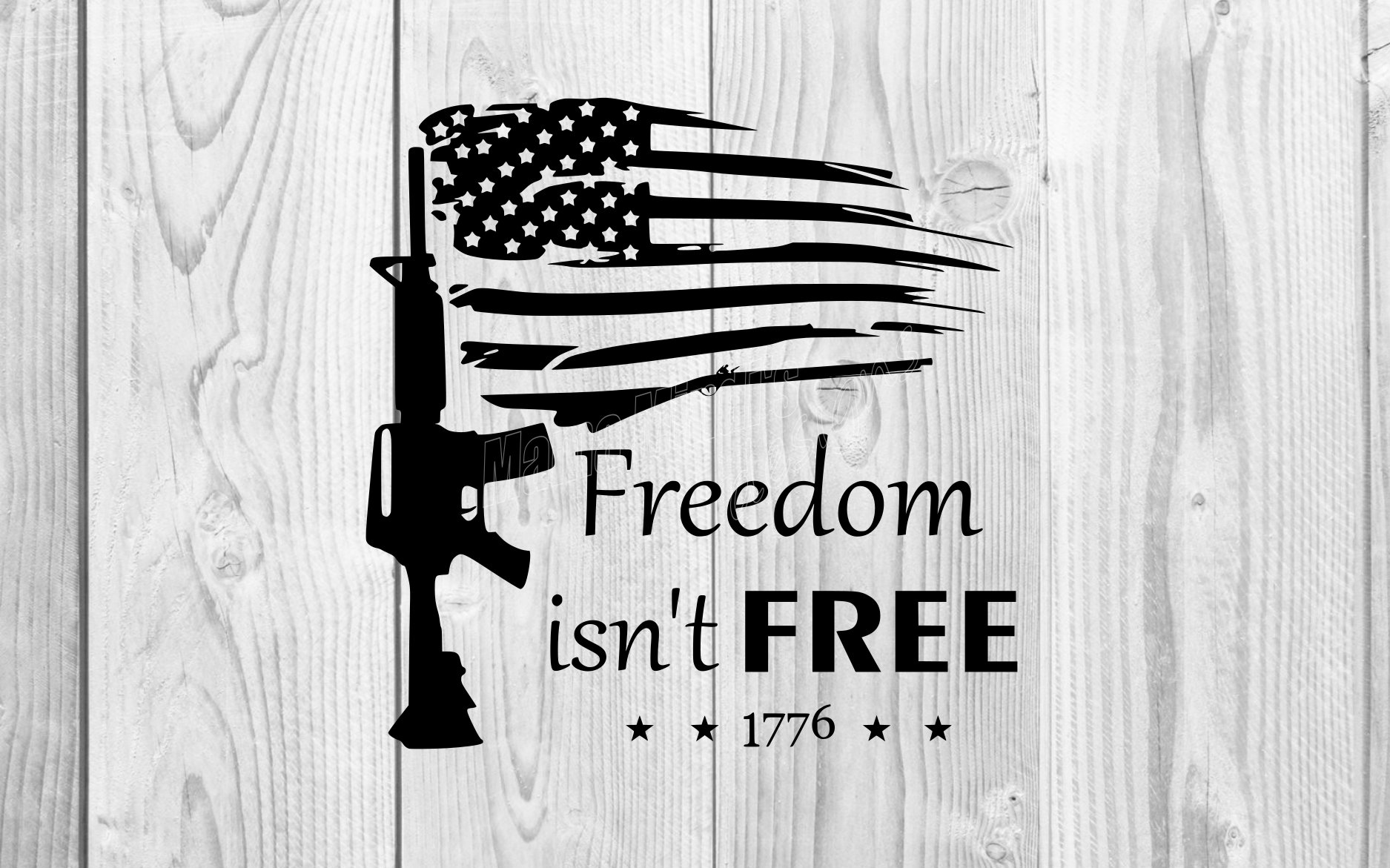 Freedom Isn't Free SVG, DXF & Pngs - Etsy