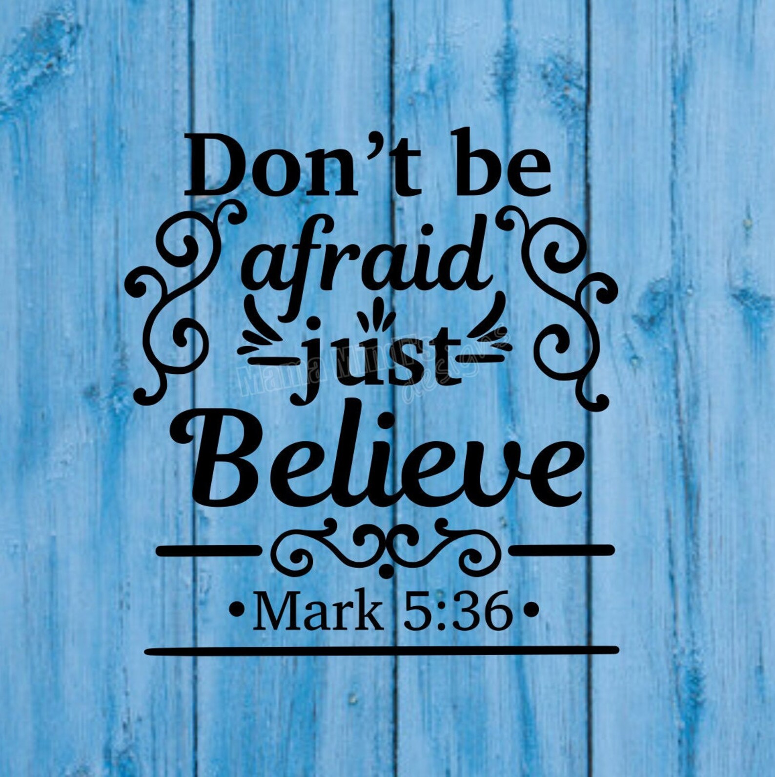 Don't Be Afraid Just Believe SVG & PNG - Etsy