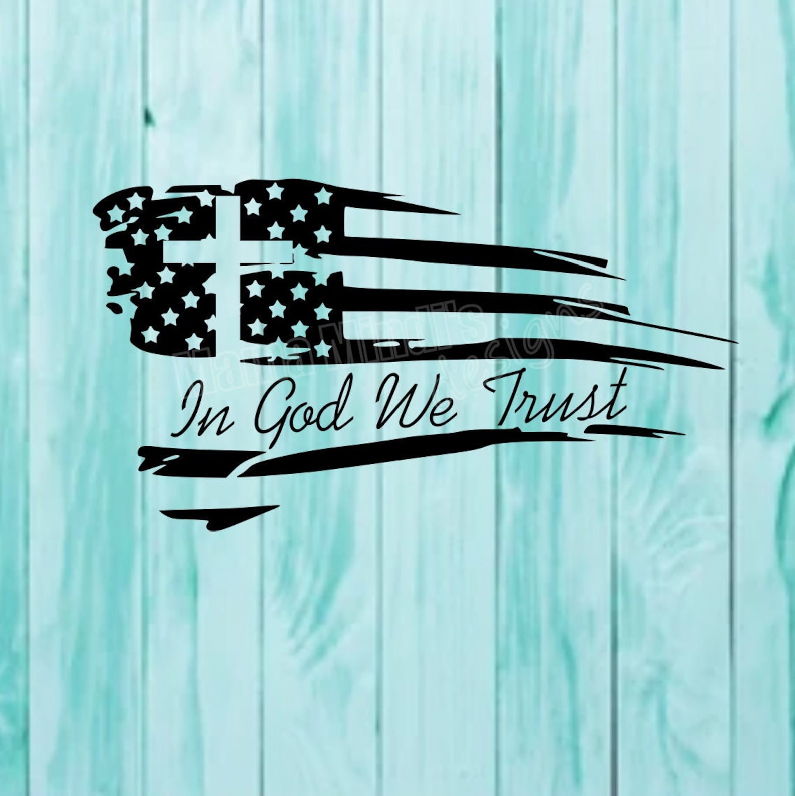 In God We Trust Distressed Flag SVG & PNG - Etsy