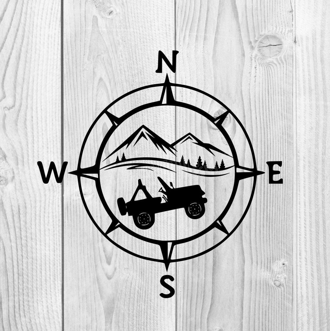 Mountain Compass SVG & PNG - Etsy