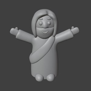 Little Jesus STL, 3D Printing Jesus, STL for 3D Printing, Christian ...