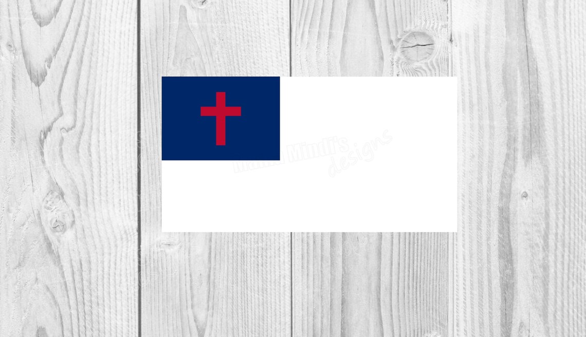 Christian Flag SVG & PNG - Etsy