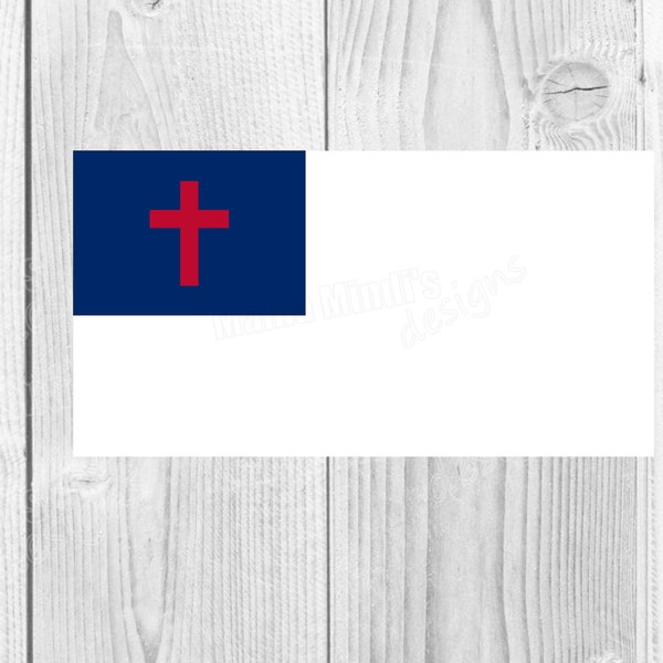 Christian Flag Svg - Etsy Australia