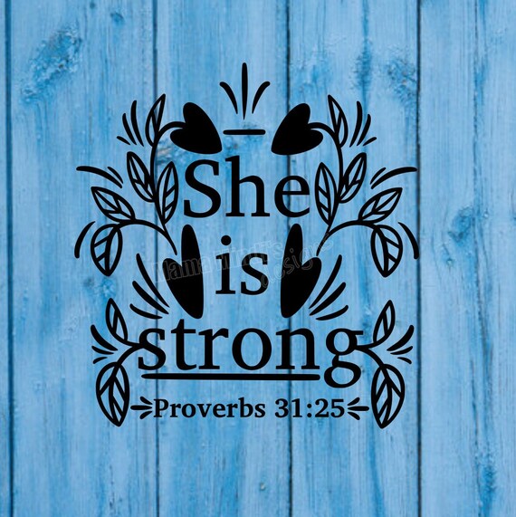 She is Strong SVG & PNG - Etsy
