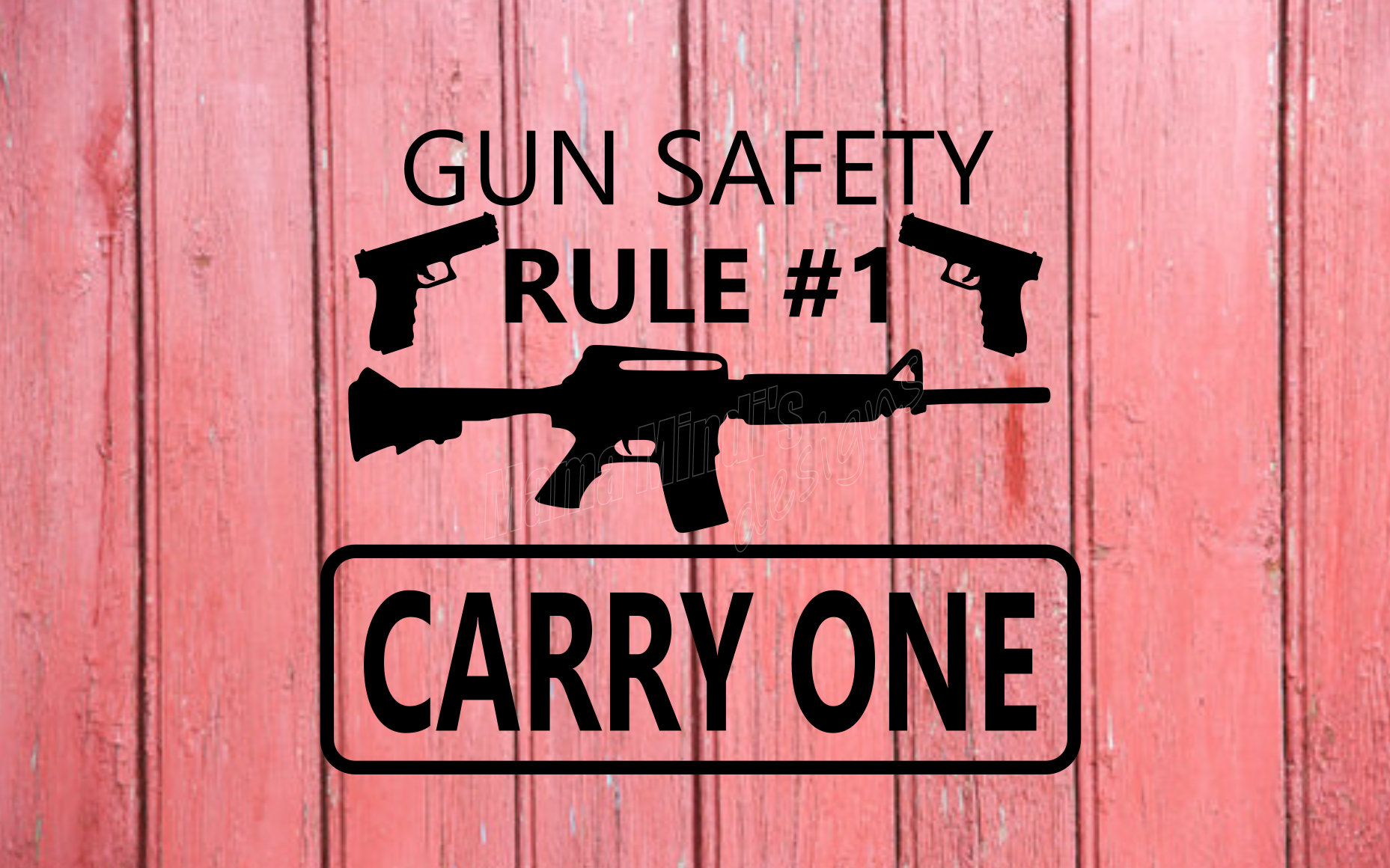 Gun Safety Rule Number 1 SVG DXF & Pngs - Etsy