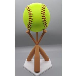 Softball Display Stand STL,DIGITAL Item,softball Holder Stl,home Run ...