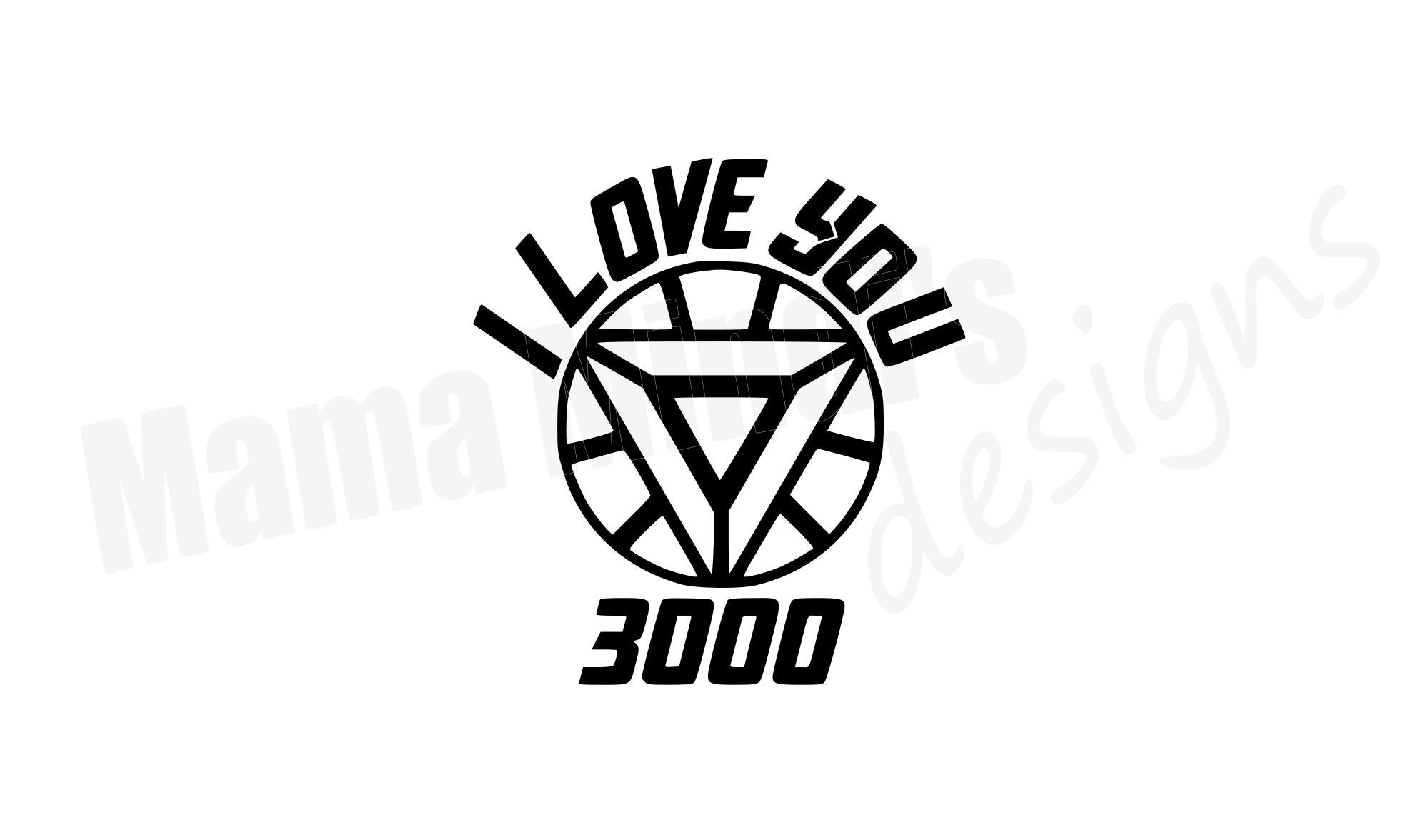 I Love You 3000 SVG & PNG - Etsy