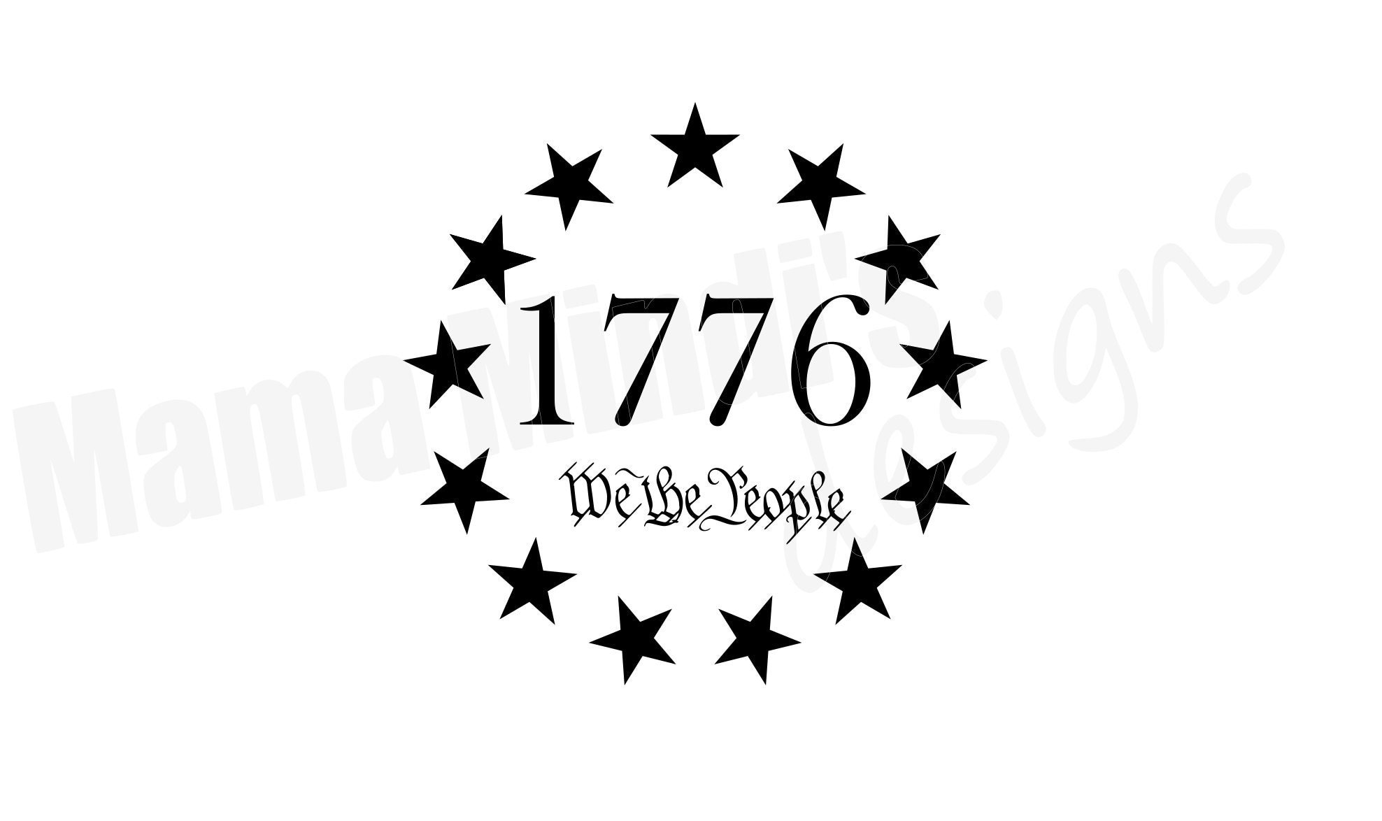 1776 We the People Design SVG & PNG - Etsy