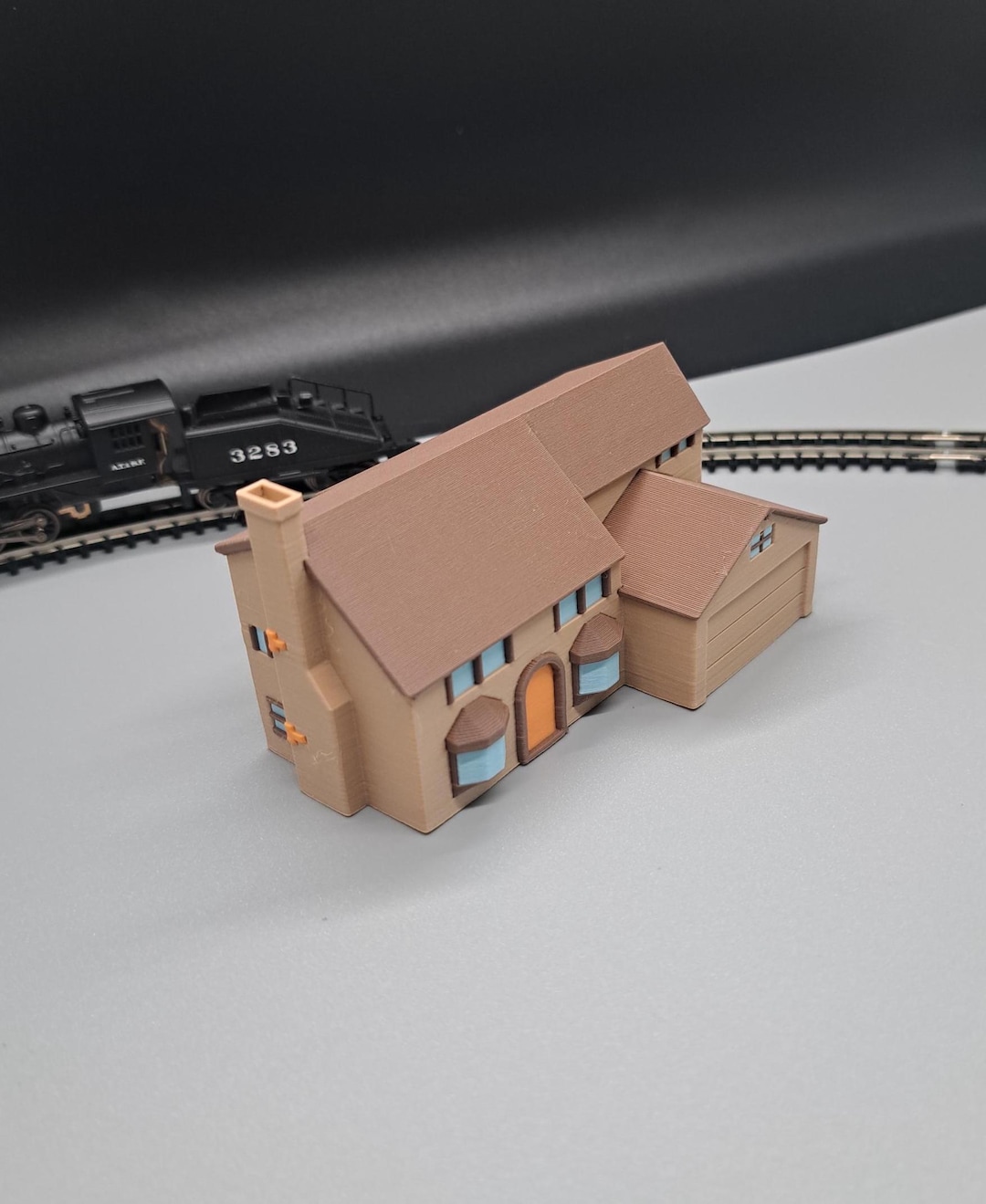 N Scale House, 1:160 Scale Simpson House, Model Railroad, N Scale ...