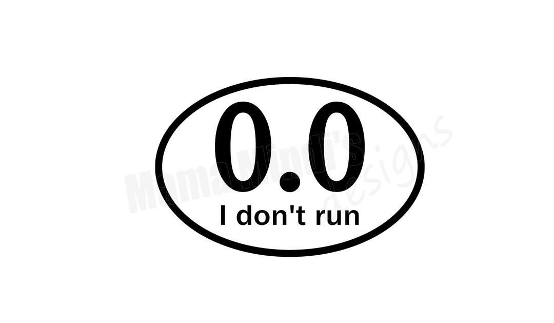 I Don't Run SVG & PNG - Etsy